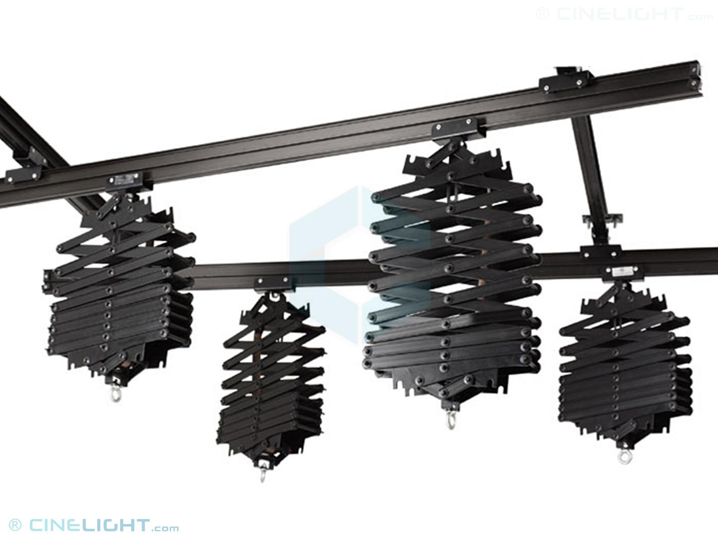 Studio Ceiling Rail System 3x3m - 4 pantograph