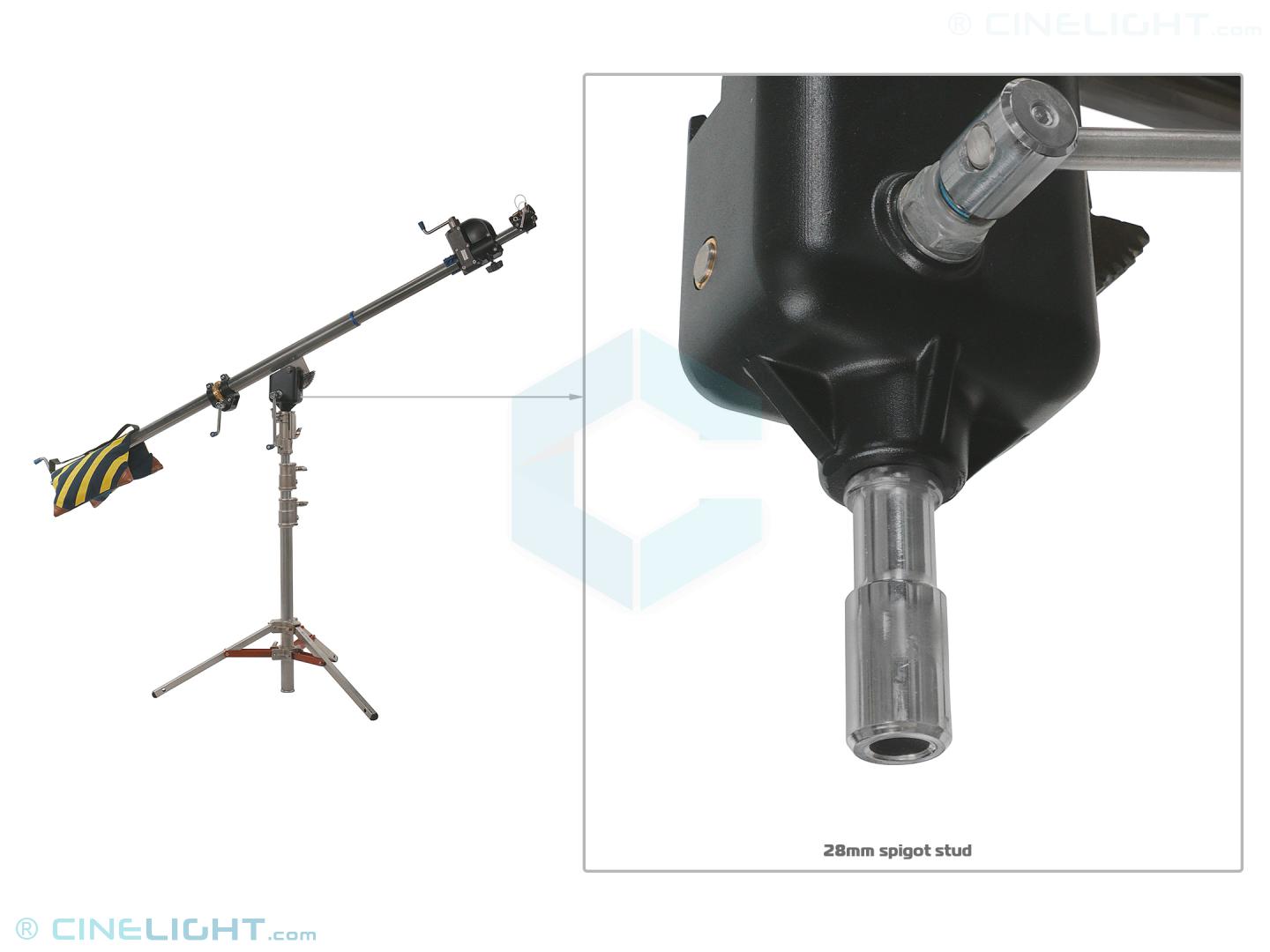 Super Boom Arm with Swivel Head 220-370 cm